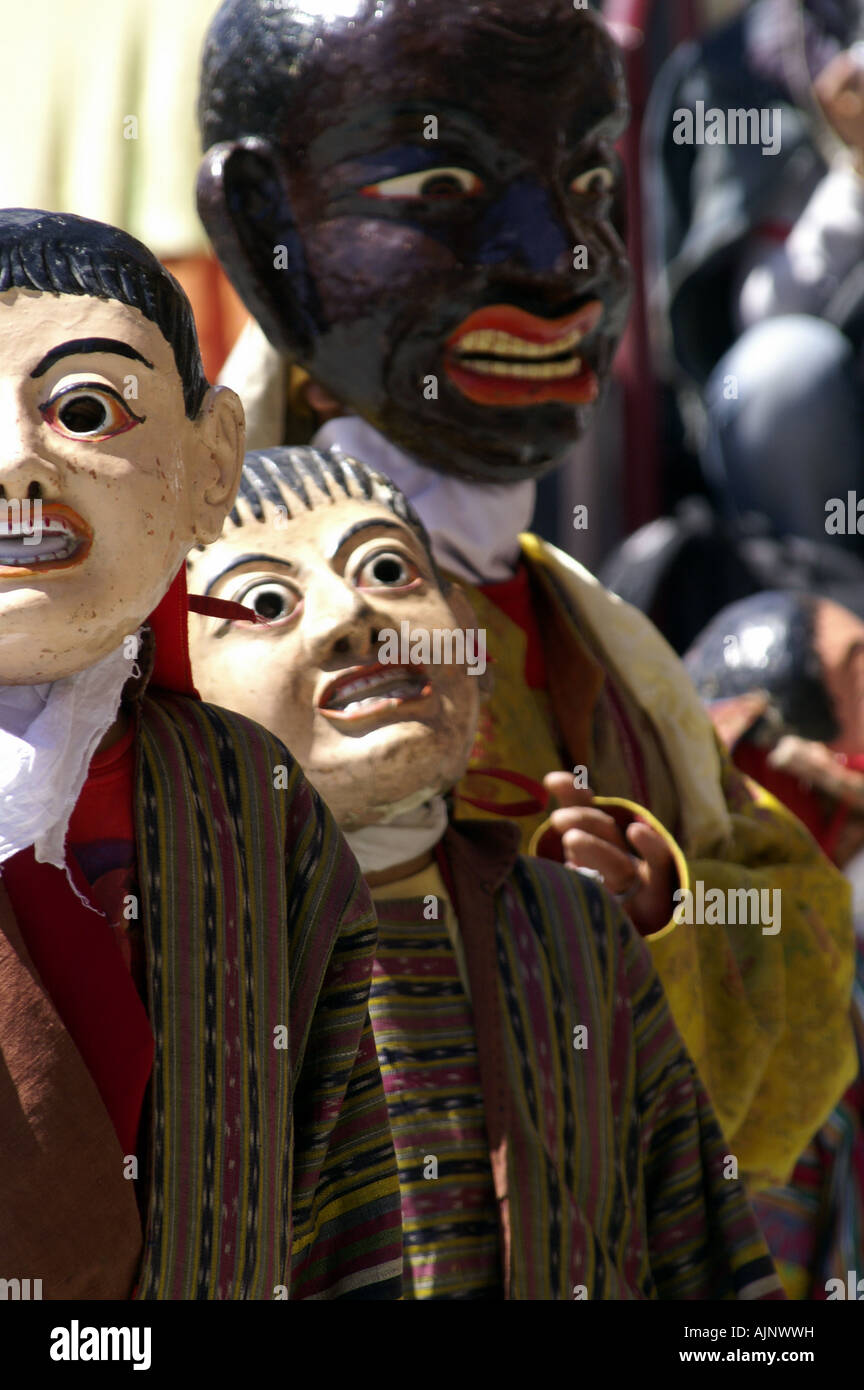 Cham dance - traditional tibetan buddhist monks dance in masks and ...