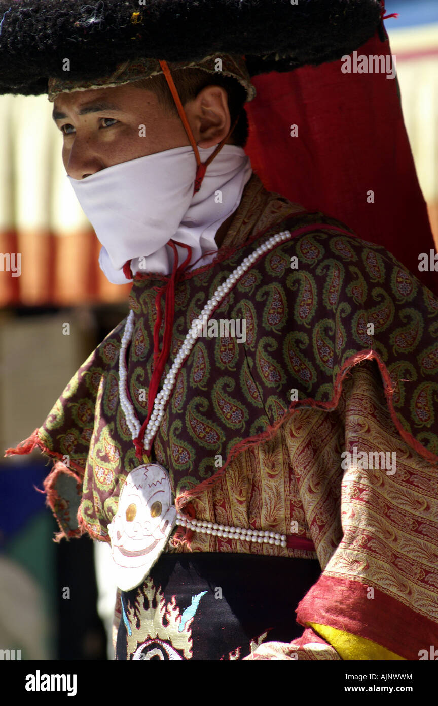 Cham dance - traditional tibetan buddhist monks dance in masks and ...
