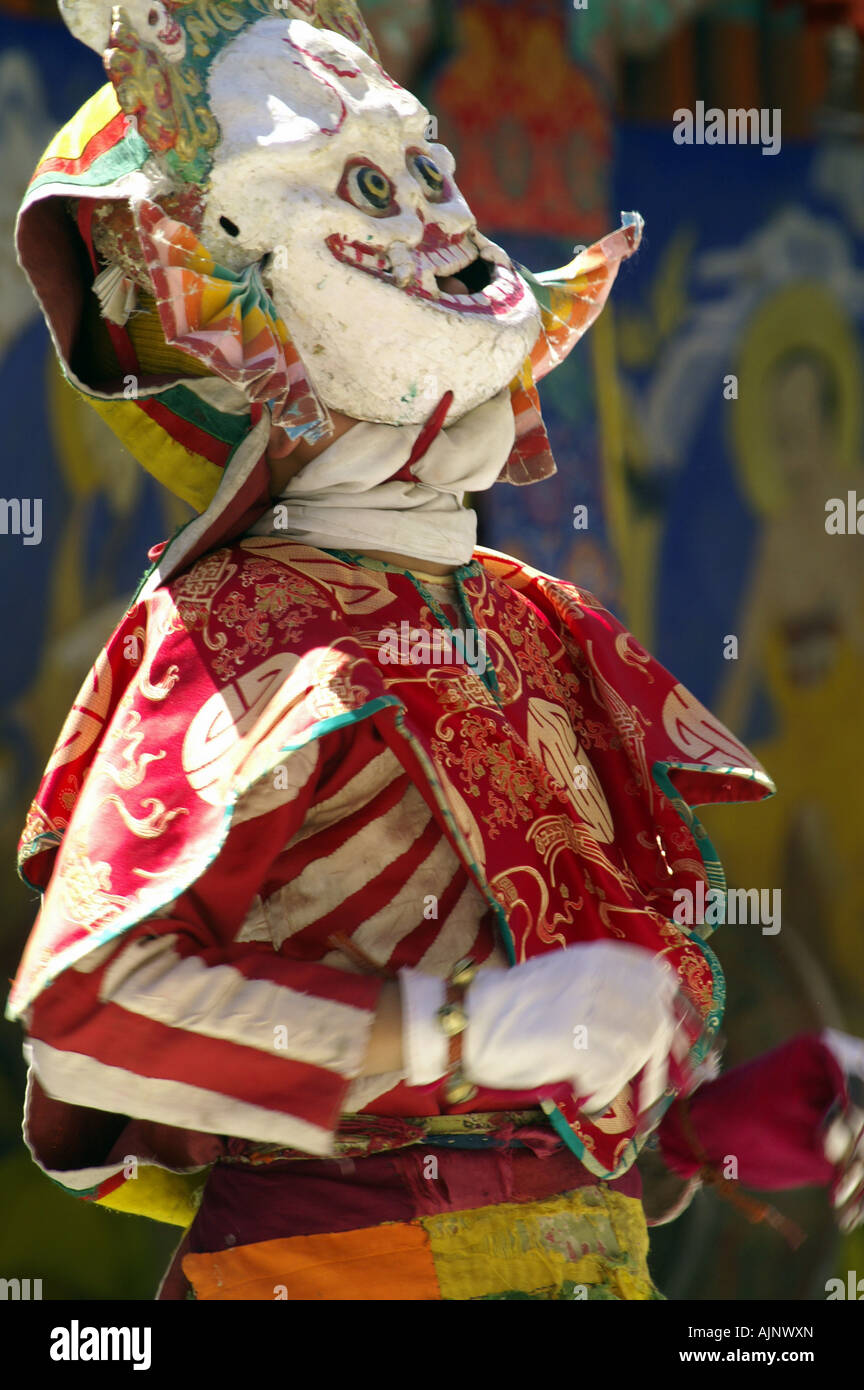 Cham dance - traditional tibetan buddhist monks dance in masks and ...