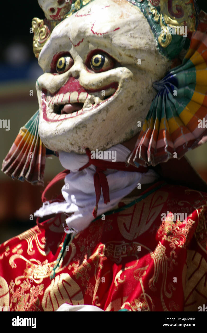 Cham dance - traditional tibetan buddhist monks dance in masks and ...