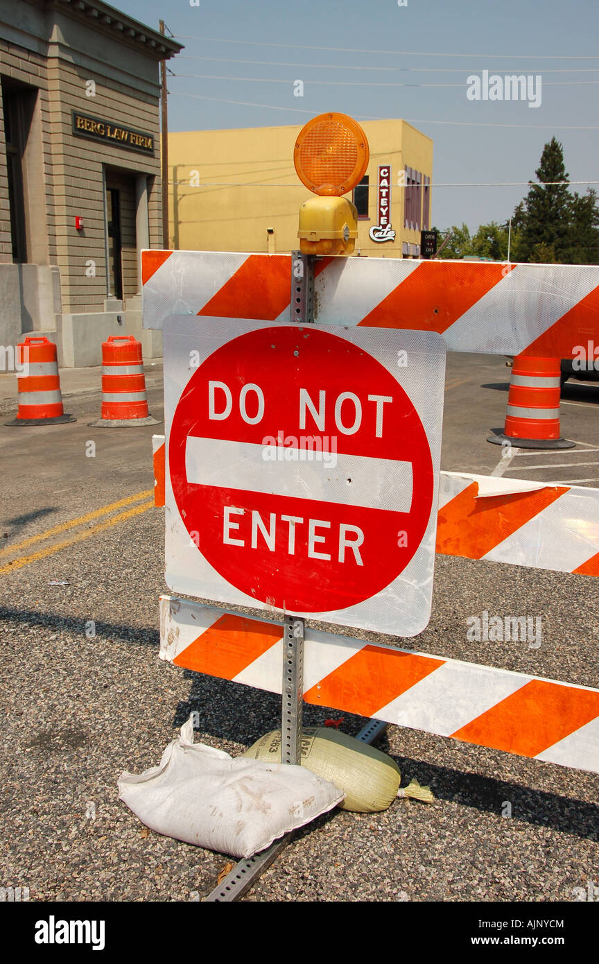 Do not enter sign - USA Stock Photo - Alamy