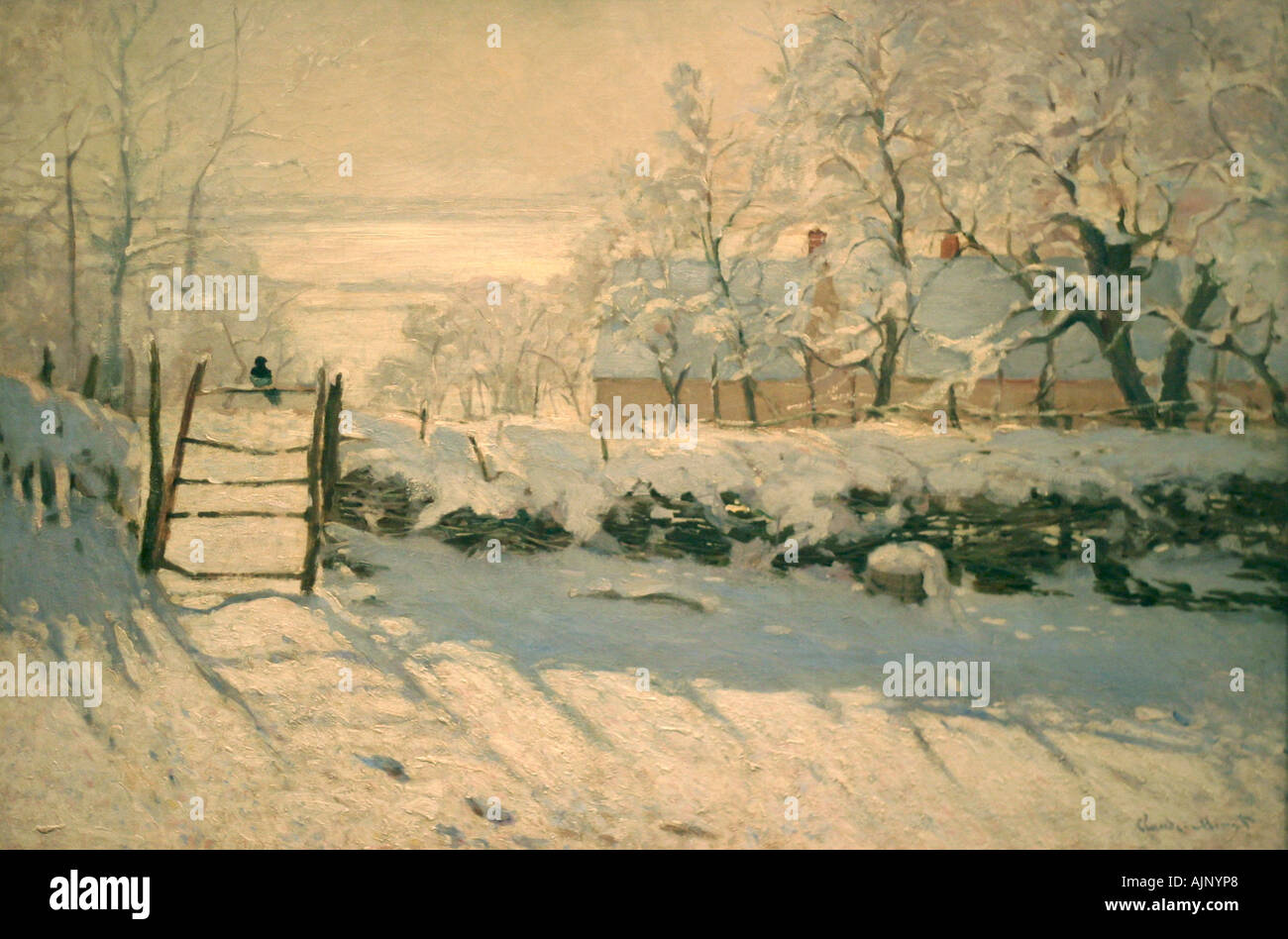 Stock photograph of The Magpie by Claude Monet Stock Photo - Alamy