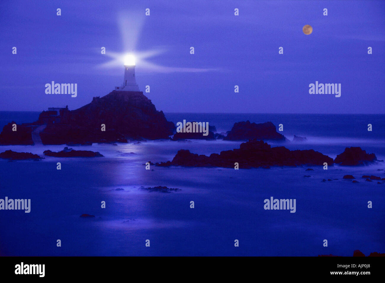 Lighthouse night moon hi-res stock photography and images - Alamy