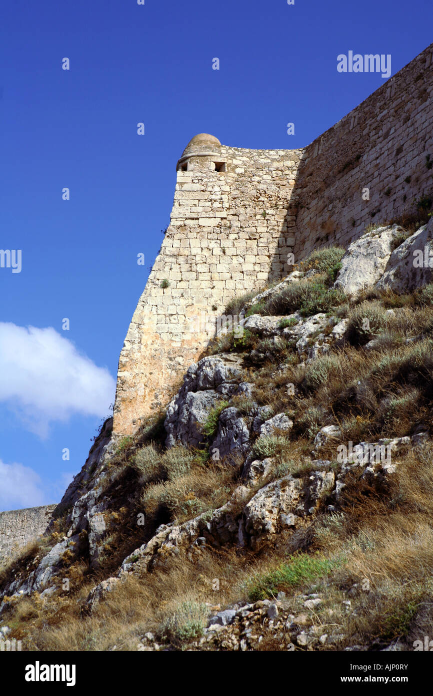 One of the watchtowers in the curtain wall of the Fortezza castle ...
