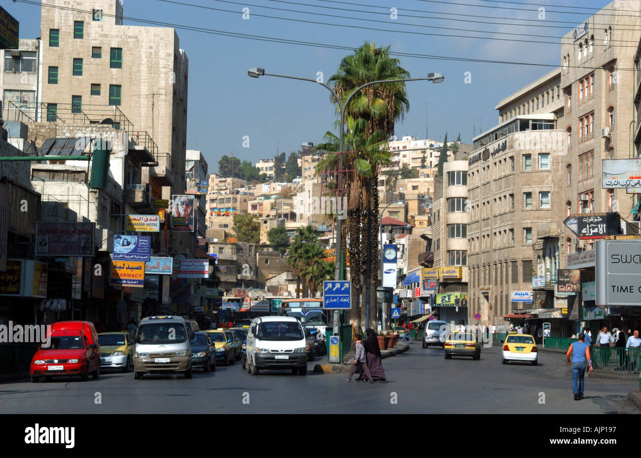 City scene downtown Amman Jordan Stock Photo - Alamy