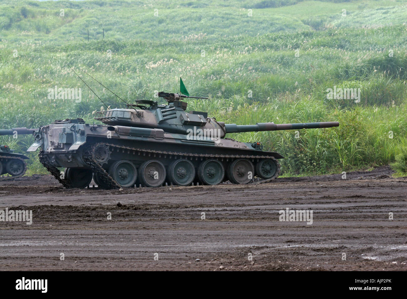 Mitsubishi Type 74 Main Battle Tank of the Japan Ground Self Defence ...