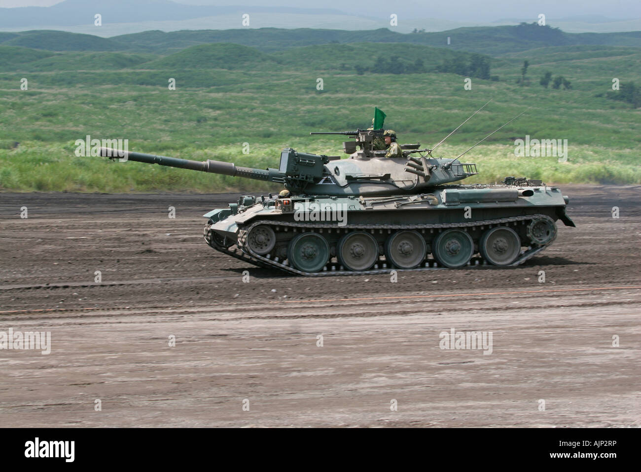 Mitsubishi Type 74 Main Battle Tank of the Japan Ground Self Defence ...