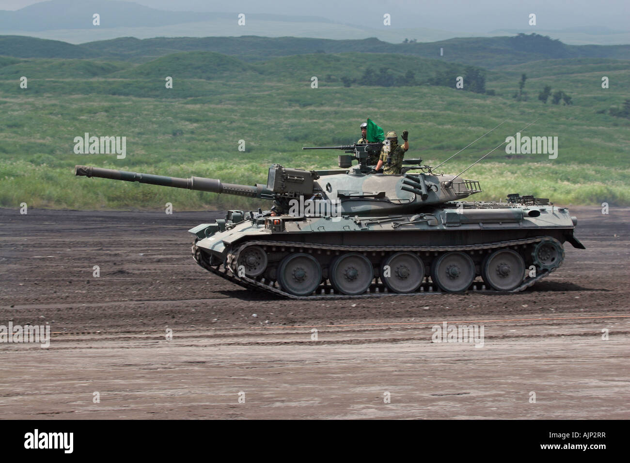Mitsubishi Type 74 Main Battle Tank of the Japan Ground Self Defence ...