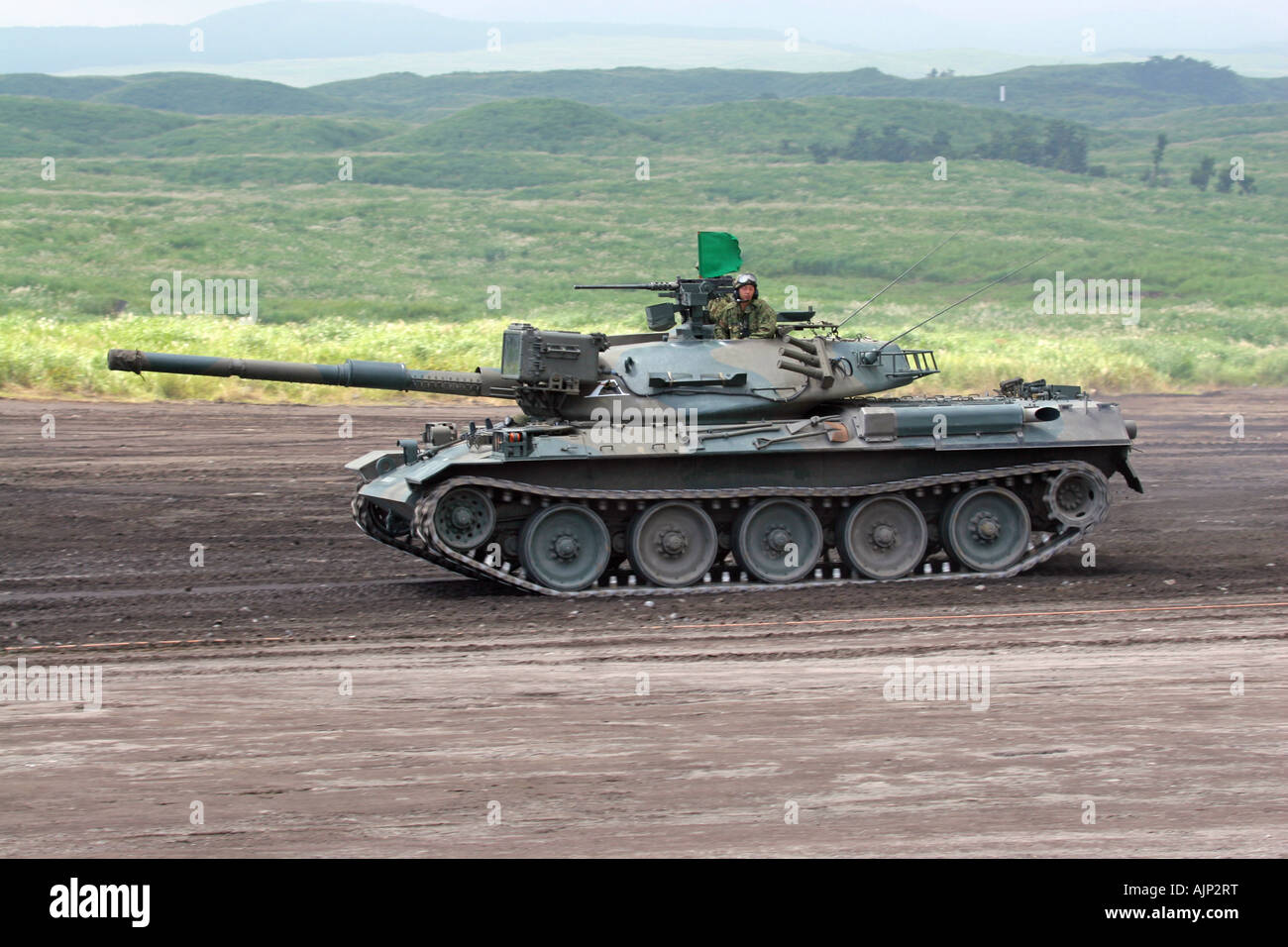 Mitsubishi Type 74 Main Battle Tank of the Japan Ground Self Defence ...