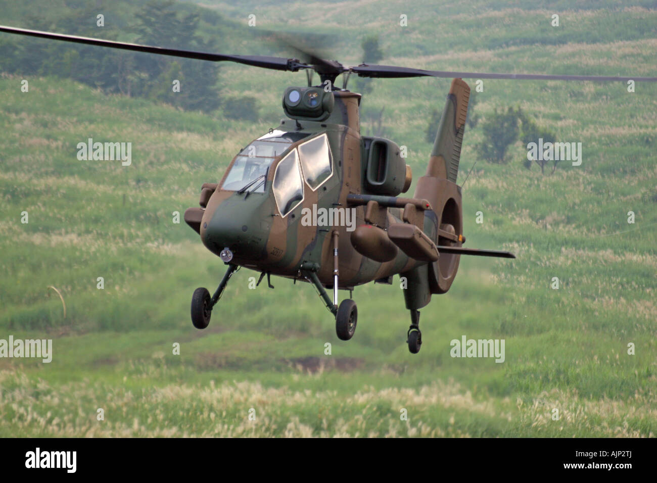 Kawasaki OH-1 Reconnaissance Helicopter of Japan Ground Self Defence Force Stock Photo - Alamy