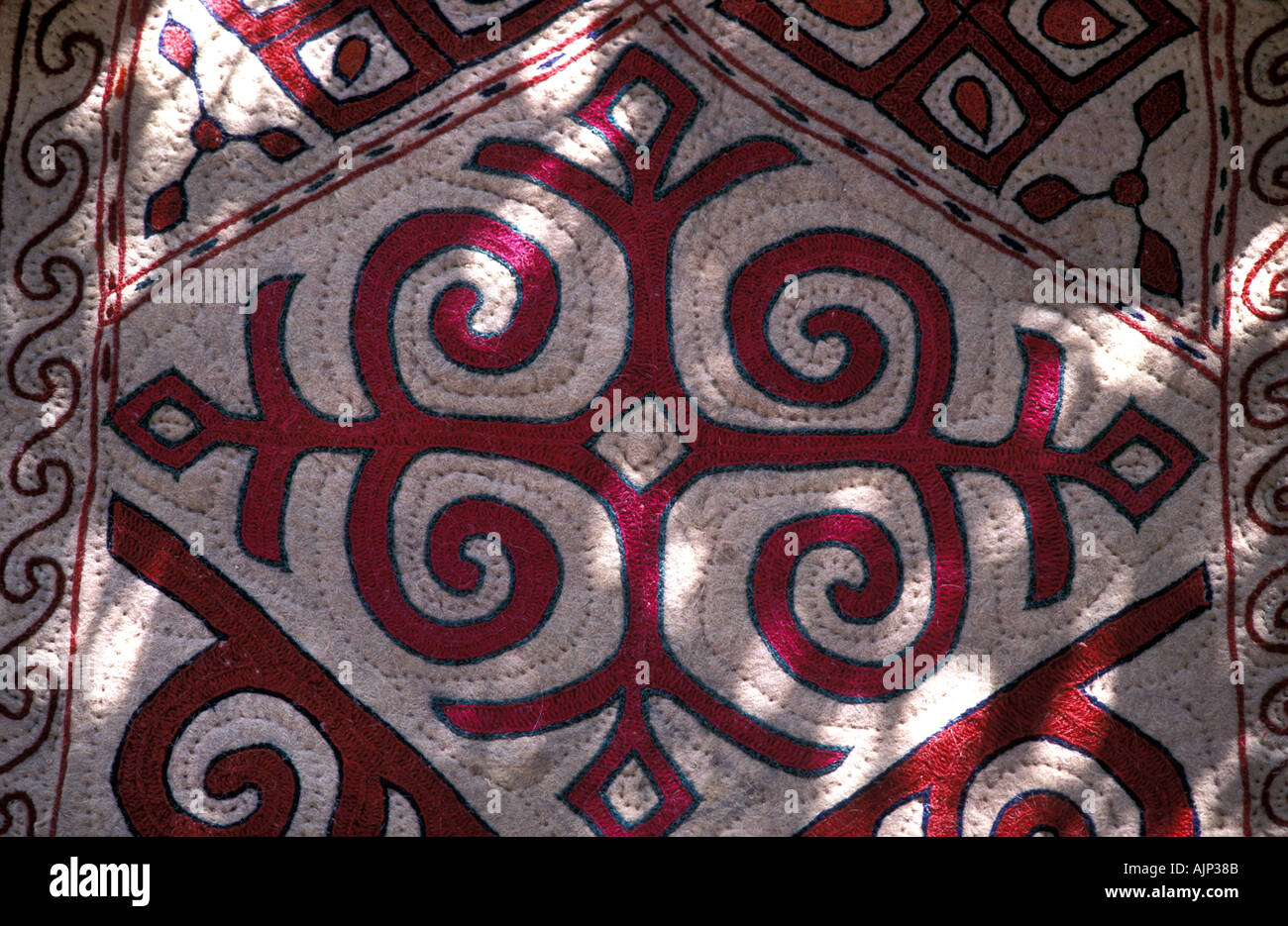 Felt and applique fabric from Xinjiang China Sold in Kashgar and routes ...