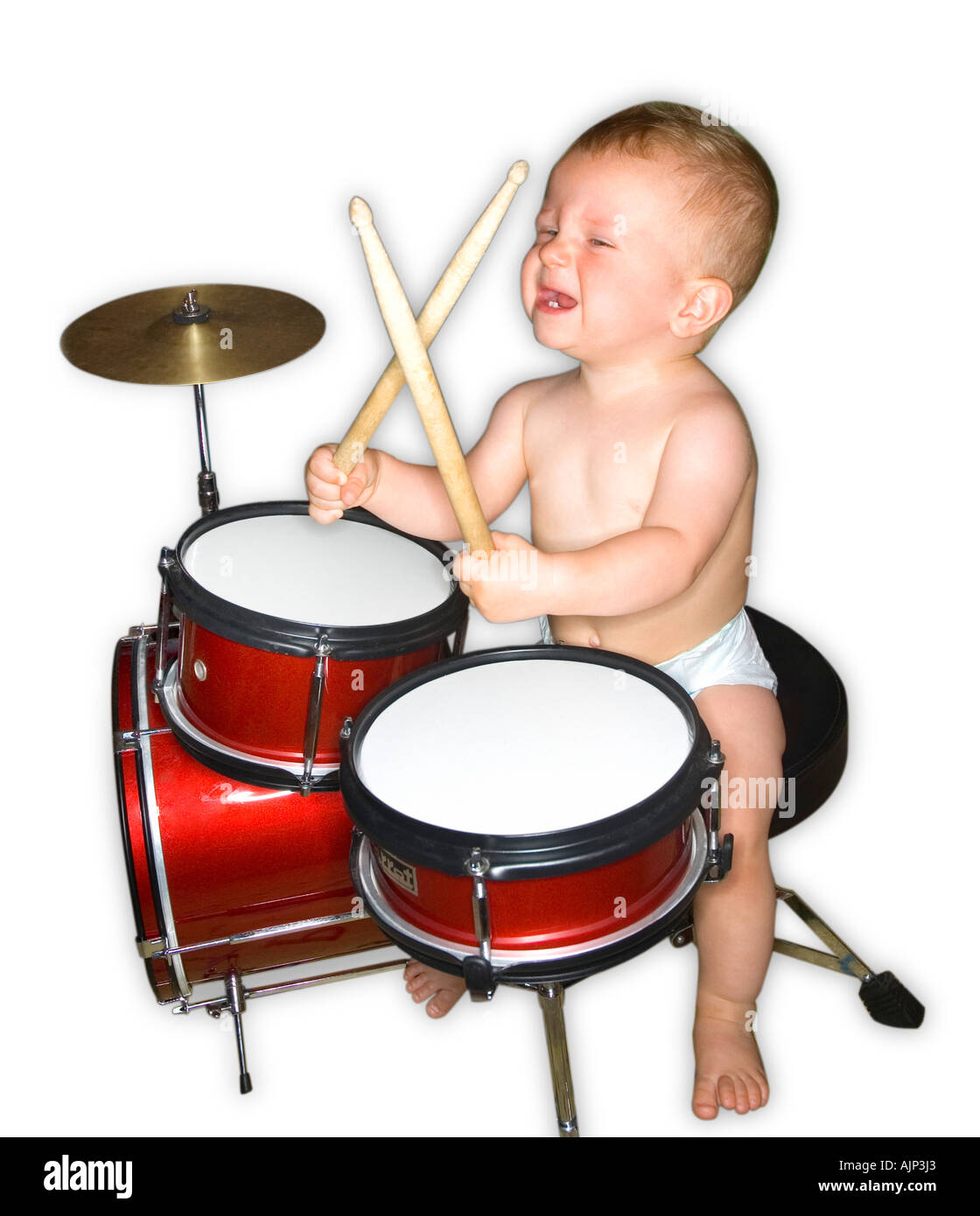 Baby Playing Drums