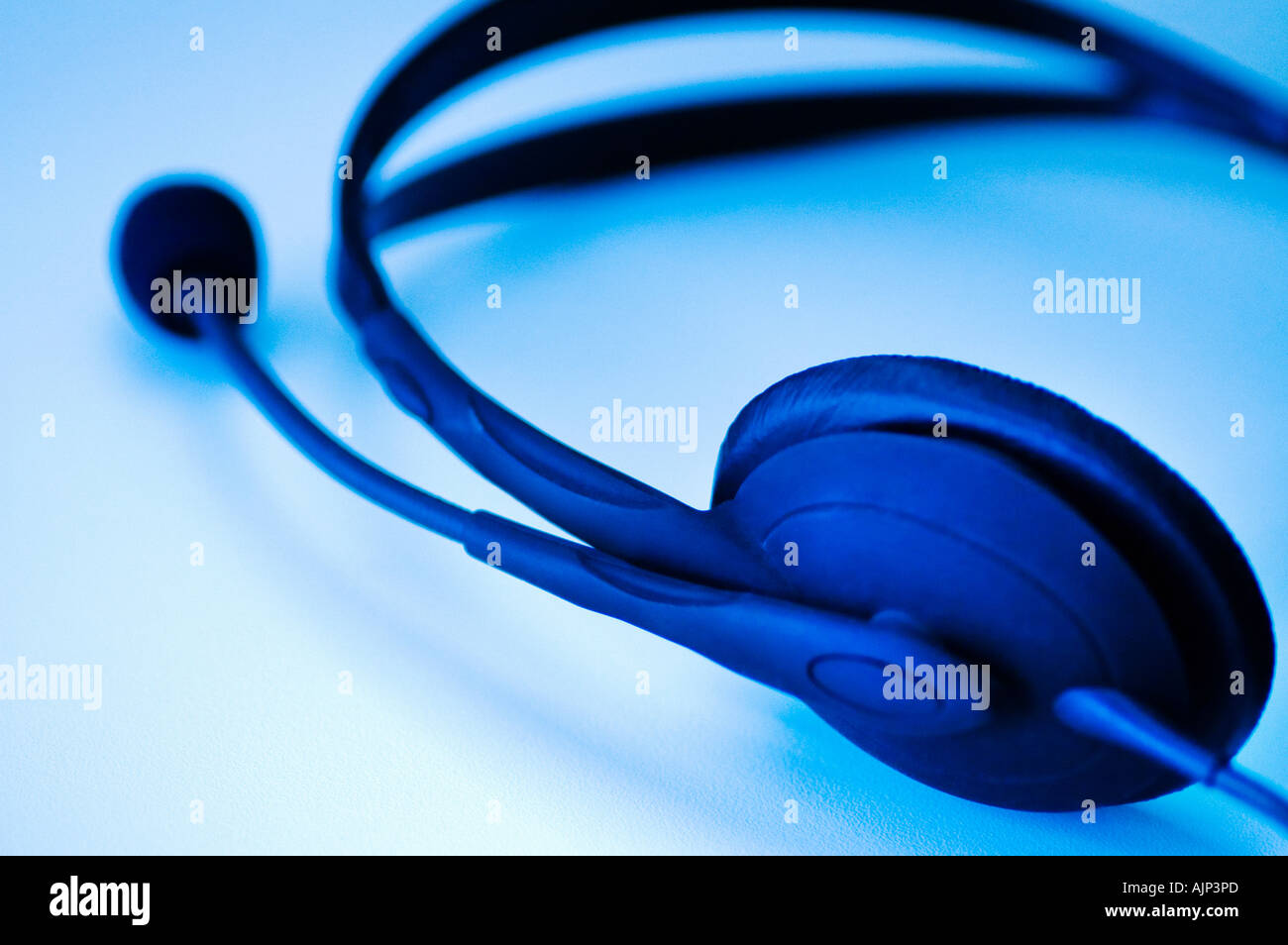 HEADSET ON WHITE BACKGROUND Stock Photo - Alamy