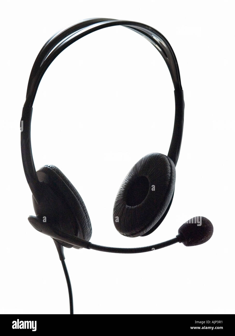 HEADSET ON WHITE BACKGROUND Stock Photo - Alamy