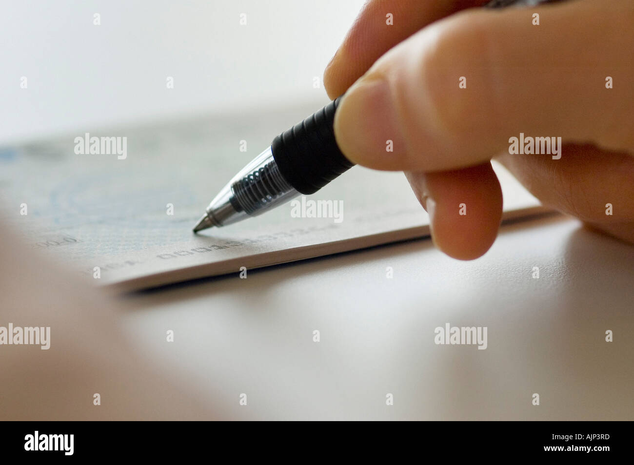 Cheque book signature hi-res stock photography and images - Alamy