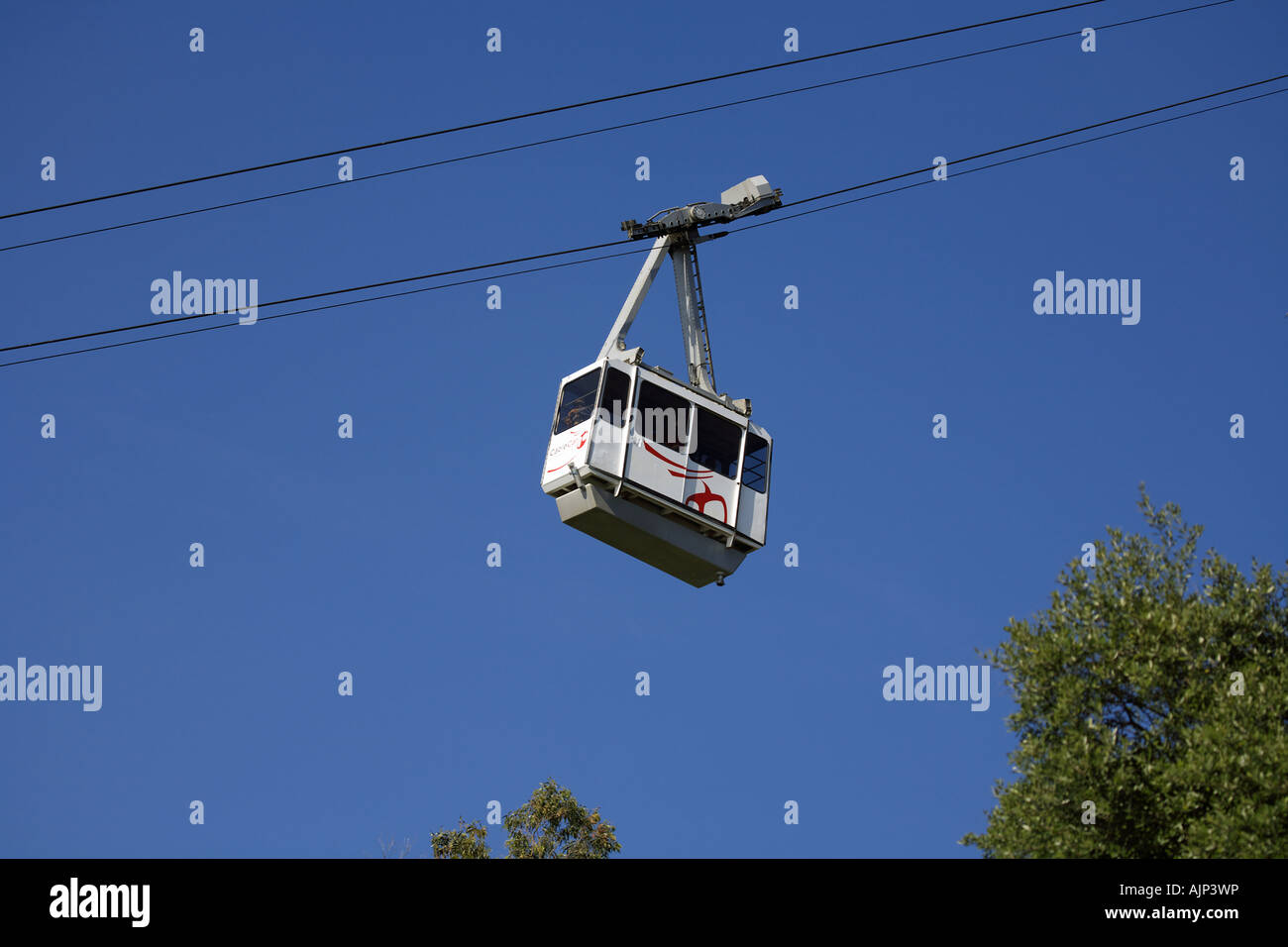 The Gibraltar Cable Car Stock Photo - Alamy