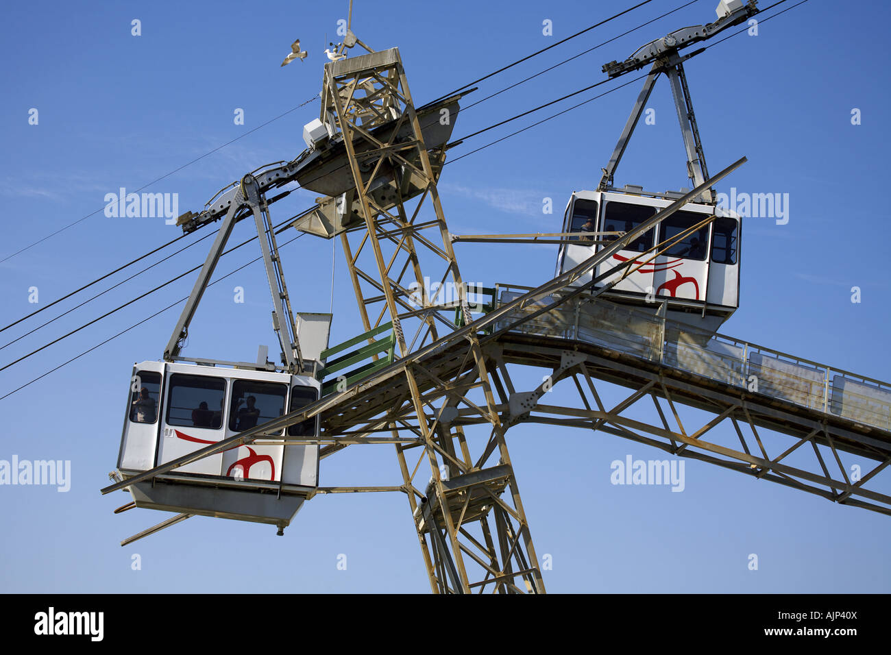 The Gibraltar Cable Car Stock Photo - Alamy