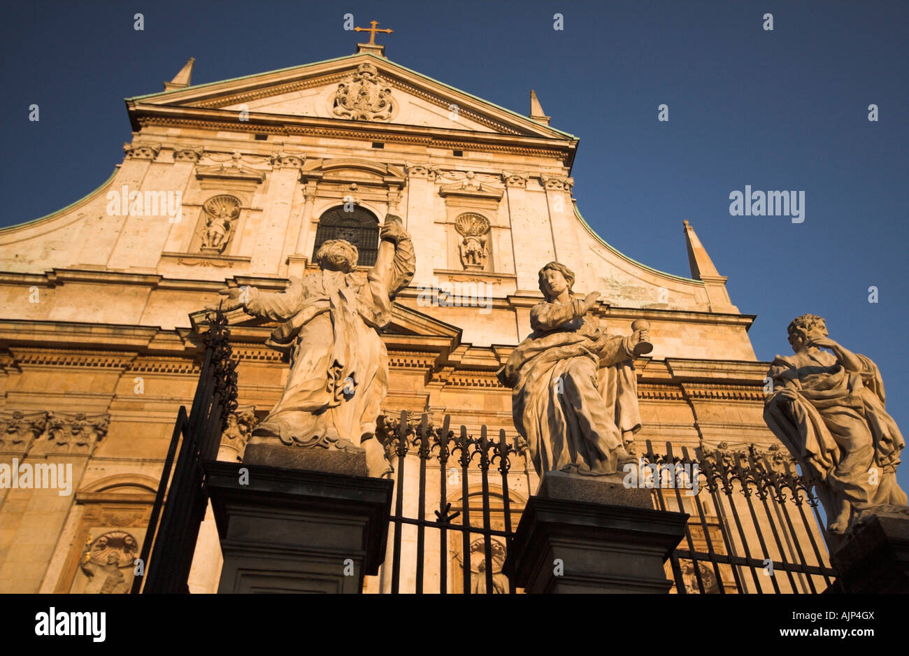 Statues of the Apostles outside the Church of St Peter & Paul, Krakow ...