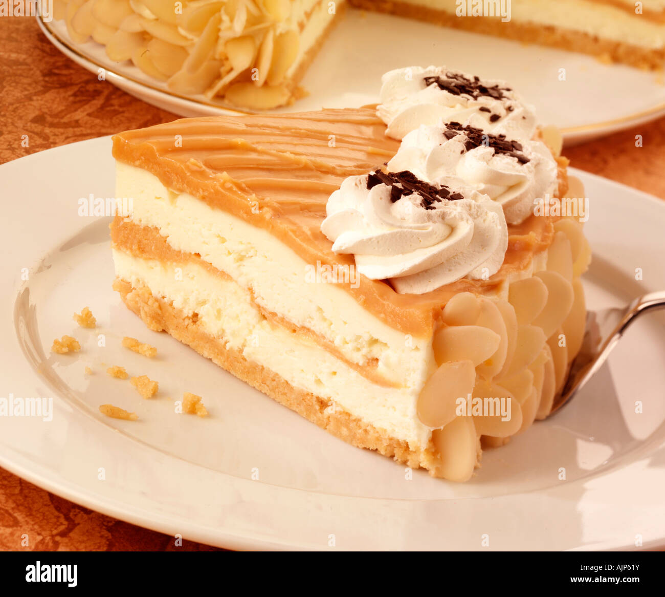 SLICE OF BANOFFEE PIE Stock Photo - Alamy