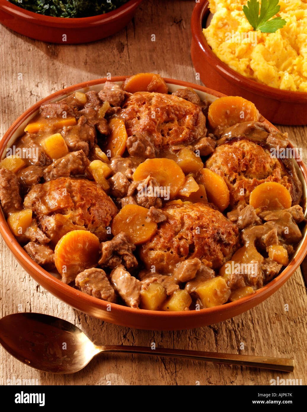 BEEF CASSEROLE WITH DUMPLINGS Stock Photo - Alamy