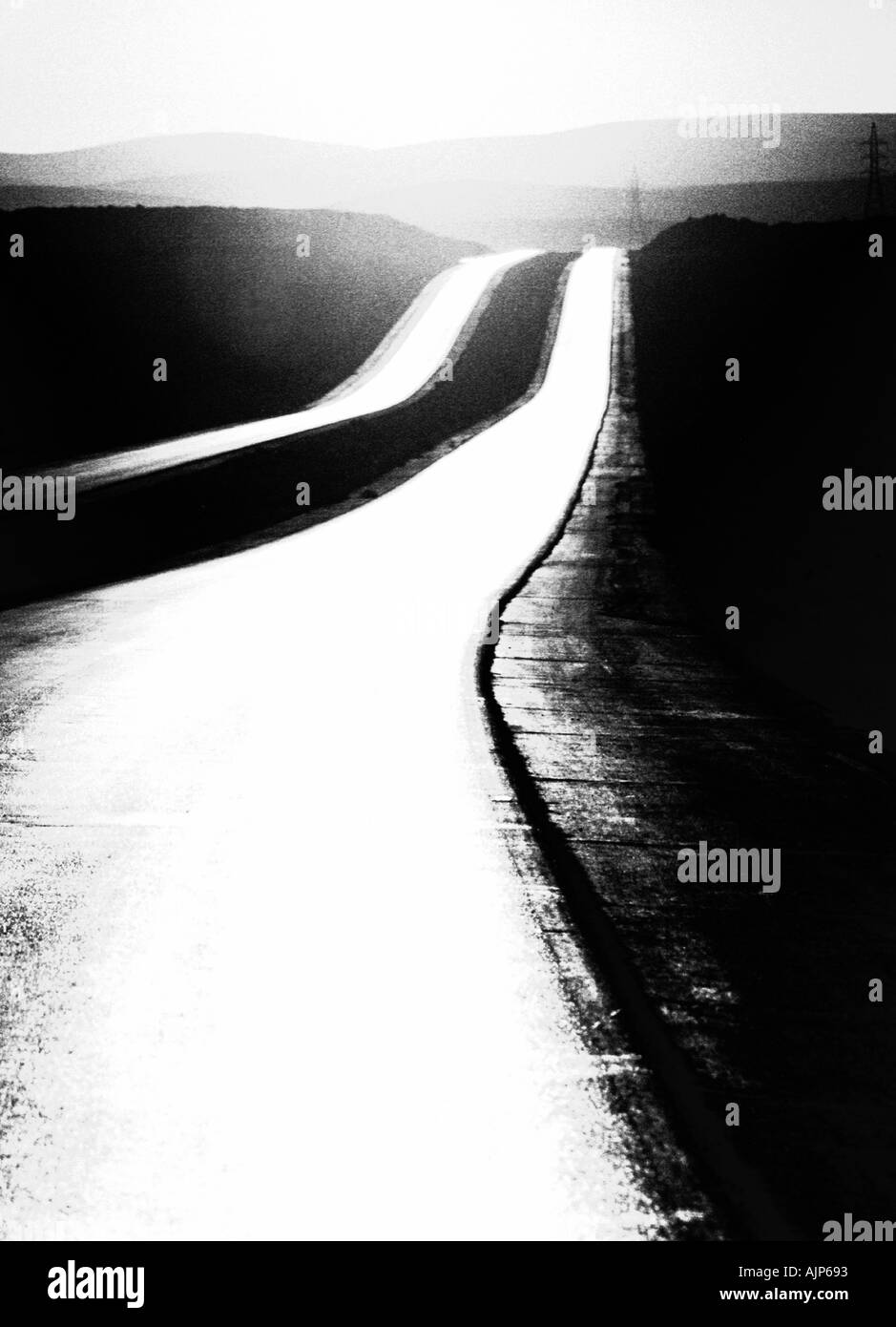Road into the distance Stock Photo - Alamy
