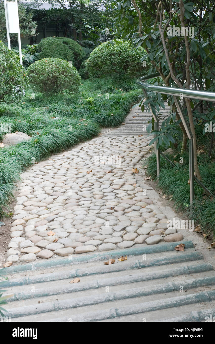 Reflexology path in Jing An Park Shanghai Stock Photo - Alamy