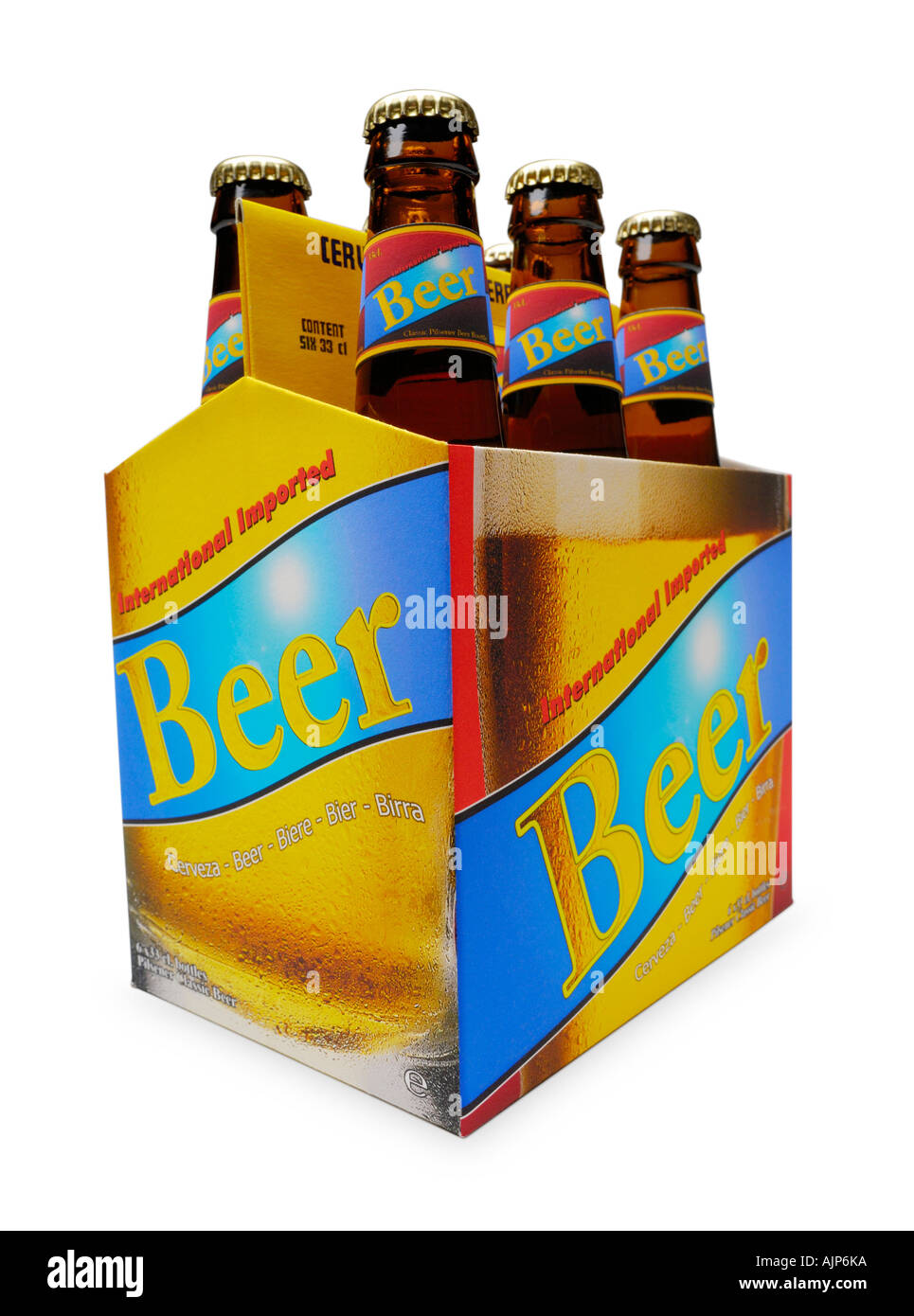 Beer bottles glasses on Cut Out Stock Images & Pictures - Alamy