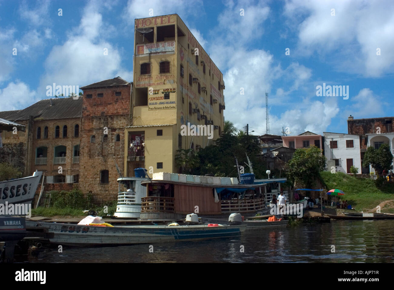 Skyline next to Solimoes river Tefe Amazonas Brazil Stock Photo - Alamy