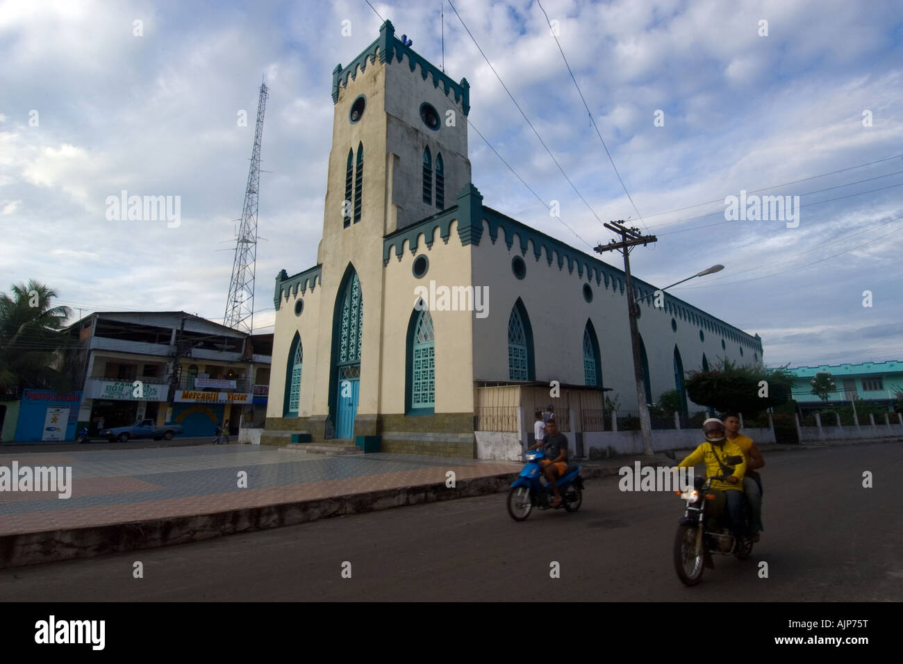 Local church Tefe Amazonas Brazil Stock Photo - Alamy