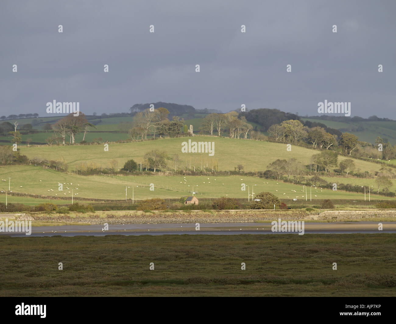 View across the River Taw from Penhill Point Stock Photo - Alamy