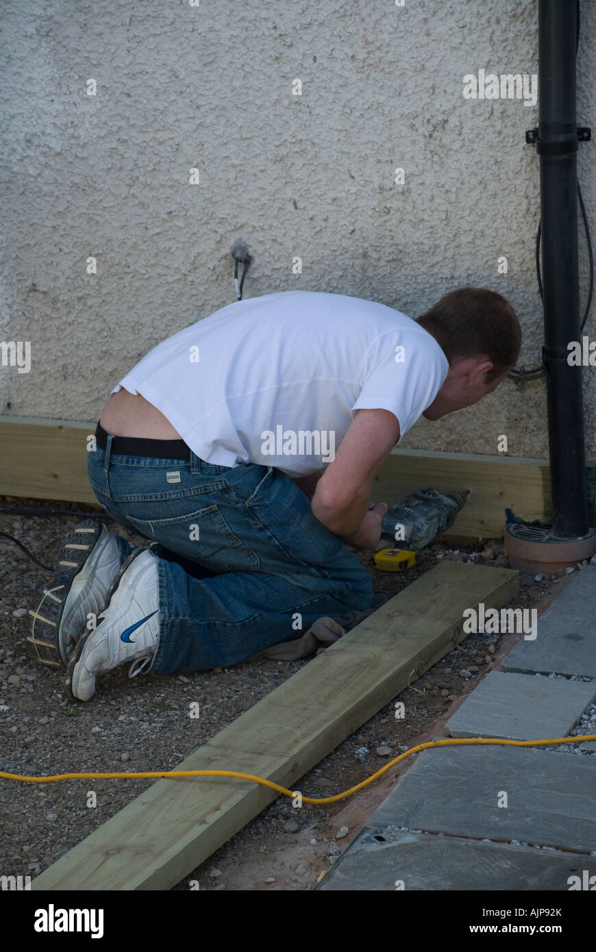 Decking garden hi-res stock photography and images - Alamy