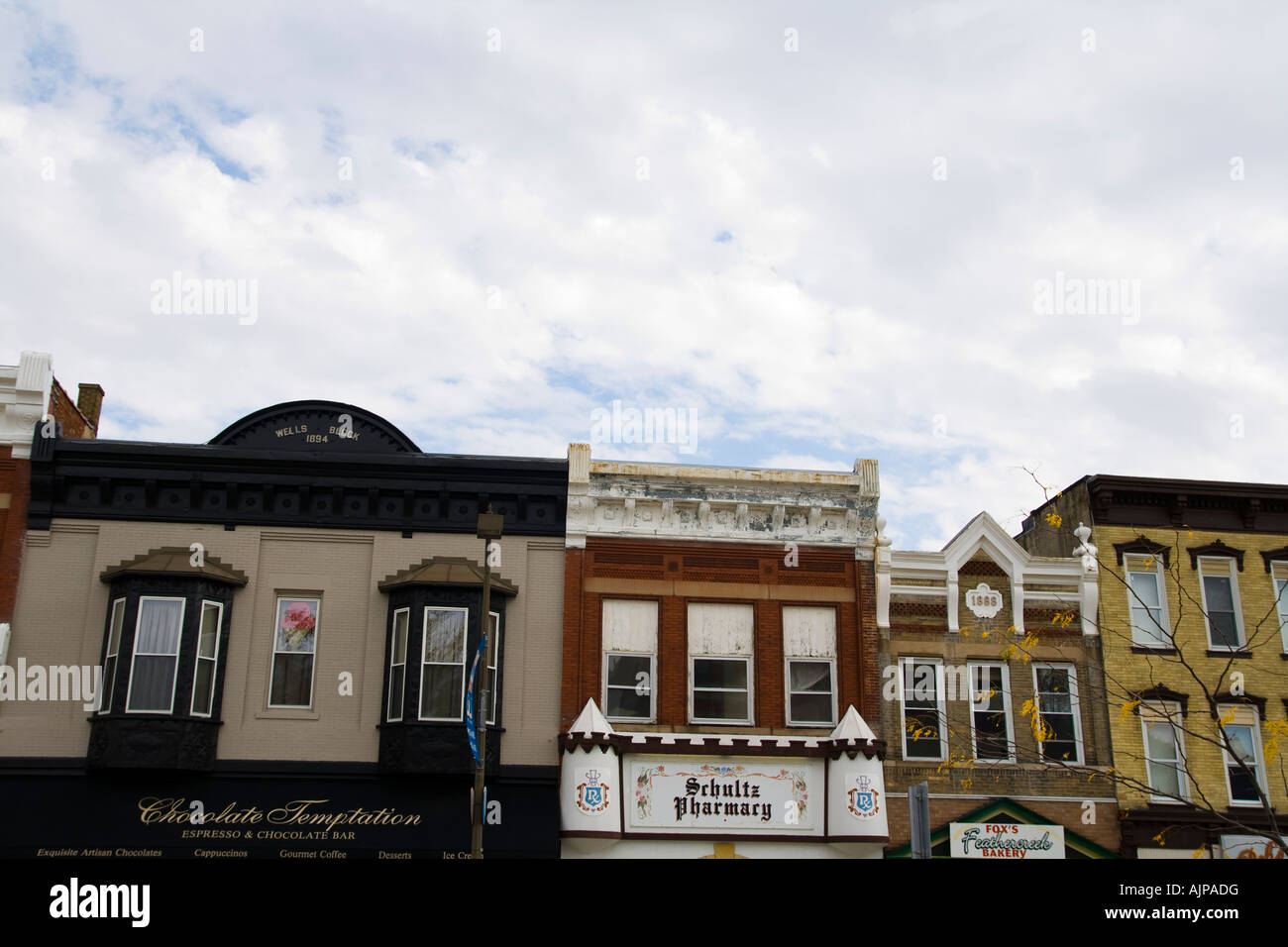 Town square Monroe Wisconsin Stock Photo - Alamy