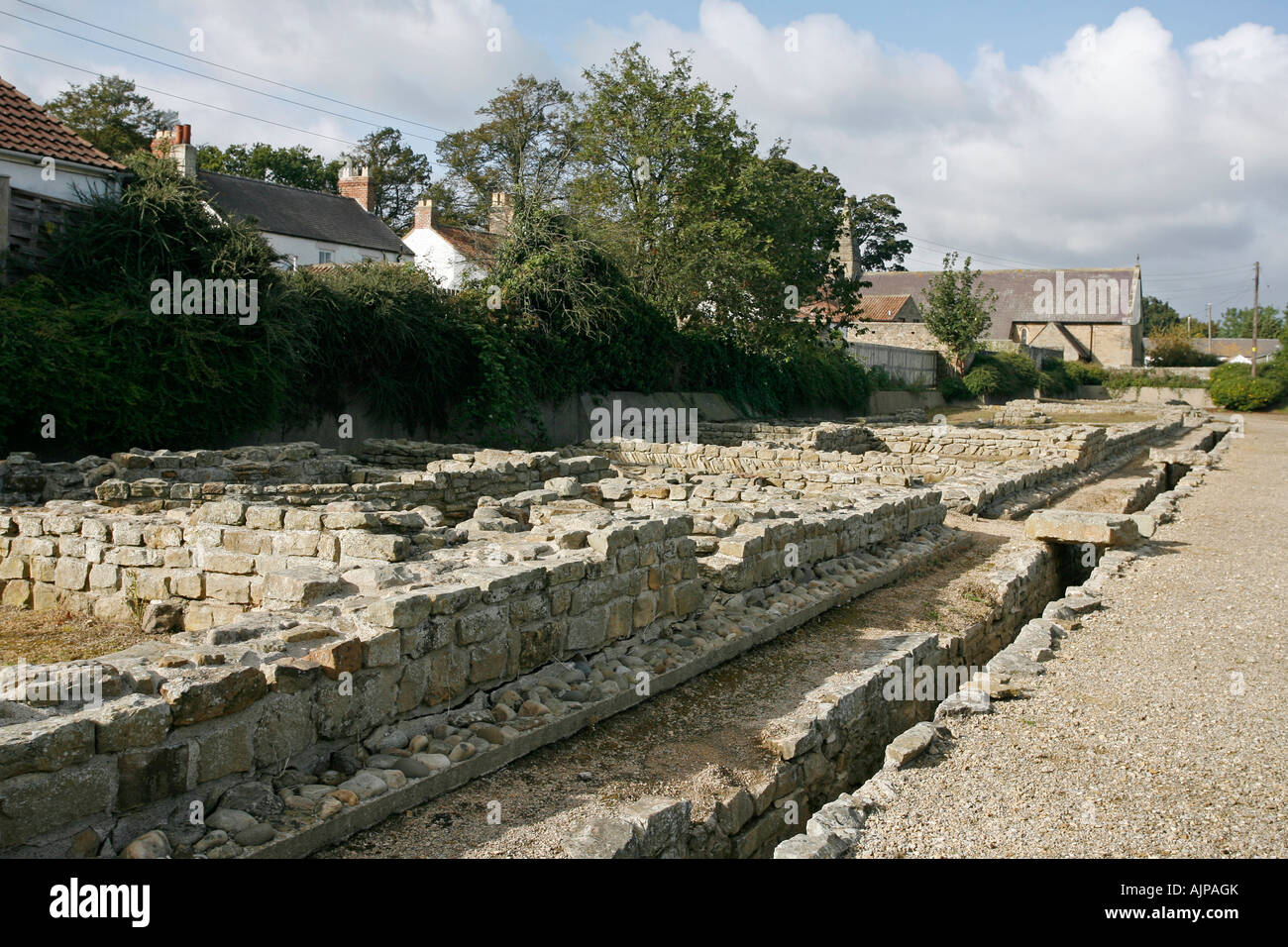 Piercebridge Roman Fort County Durham England UK Stock Photo - Alamy