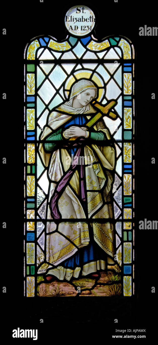 Saint Elizabeth window. Church of Saint Bartholomew, Barbon, Cumbria ...