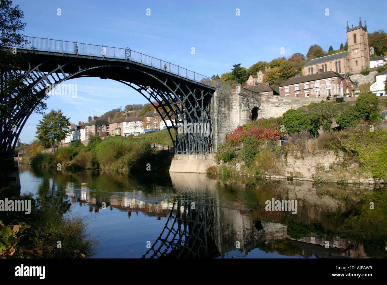 Shropshire as it crosses the river severn hi-res stock photography and ...
