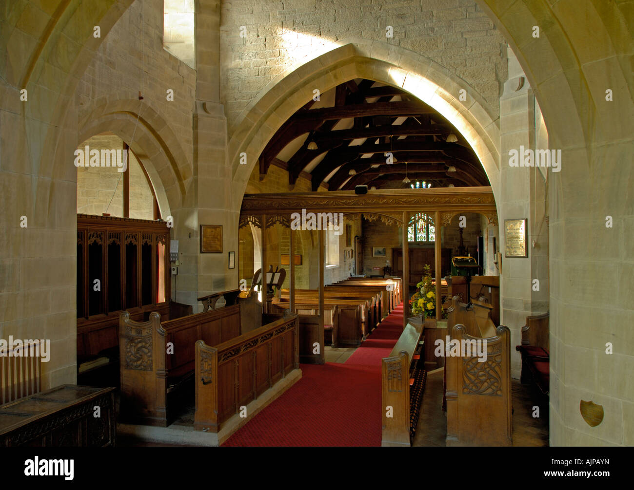 Interior looking West. Church of Saint Bartholomew, Barbon, Cumbria ...