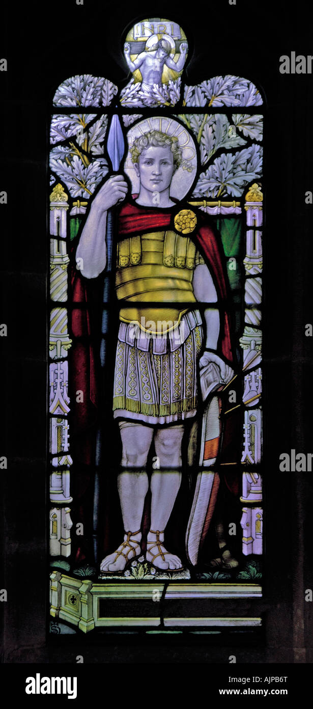Fortitudo (Fortitude) window. Church of Saint Bartholomew, Barbon ...