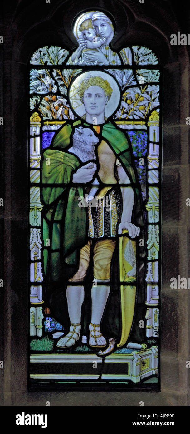 Pax (Peace) window. Church of Saint Bartholomew, Barbon, Cumbria ...