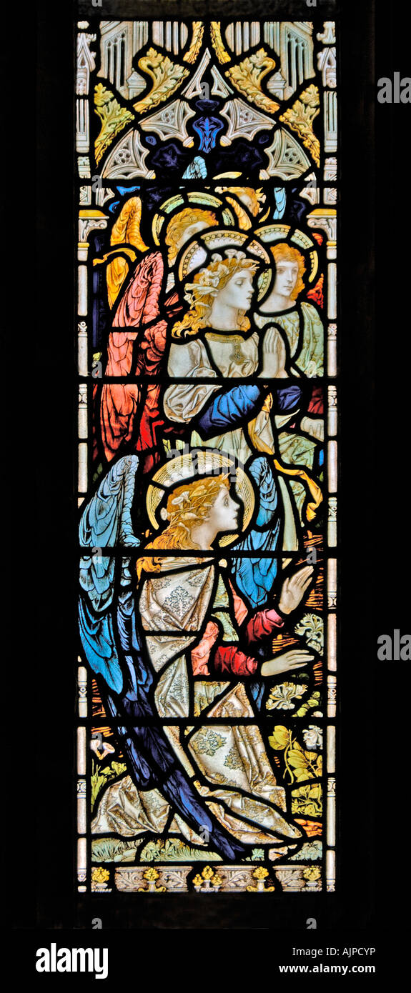 Detail of East window. Church of Saint Bartholomew, Barbon, Cumbria ...