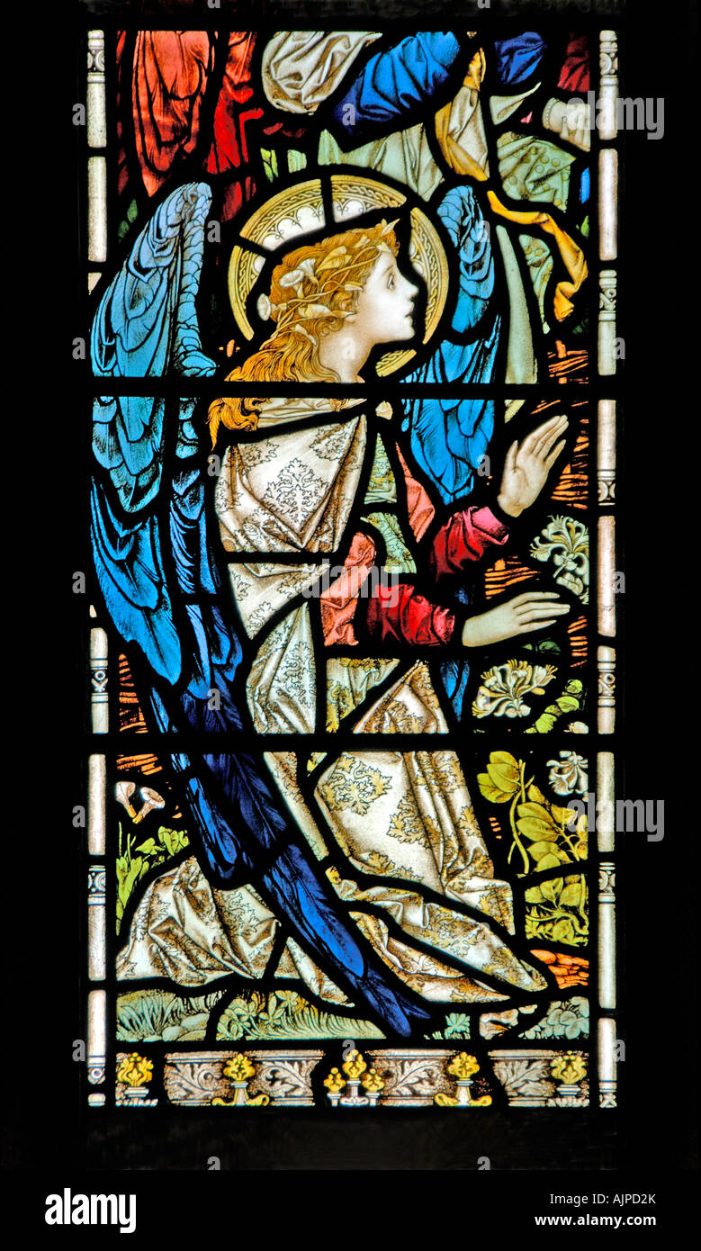 Detail of East window. Church of Saint Bartholomew, Barbon, Cumbria ...