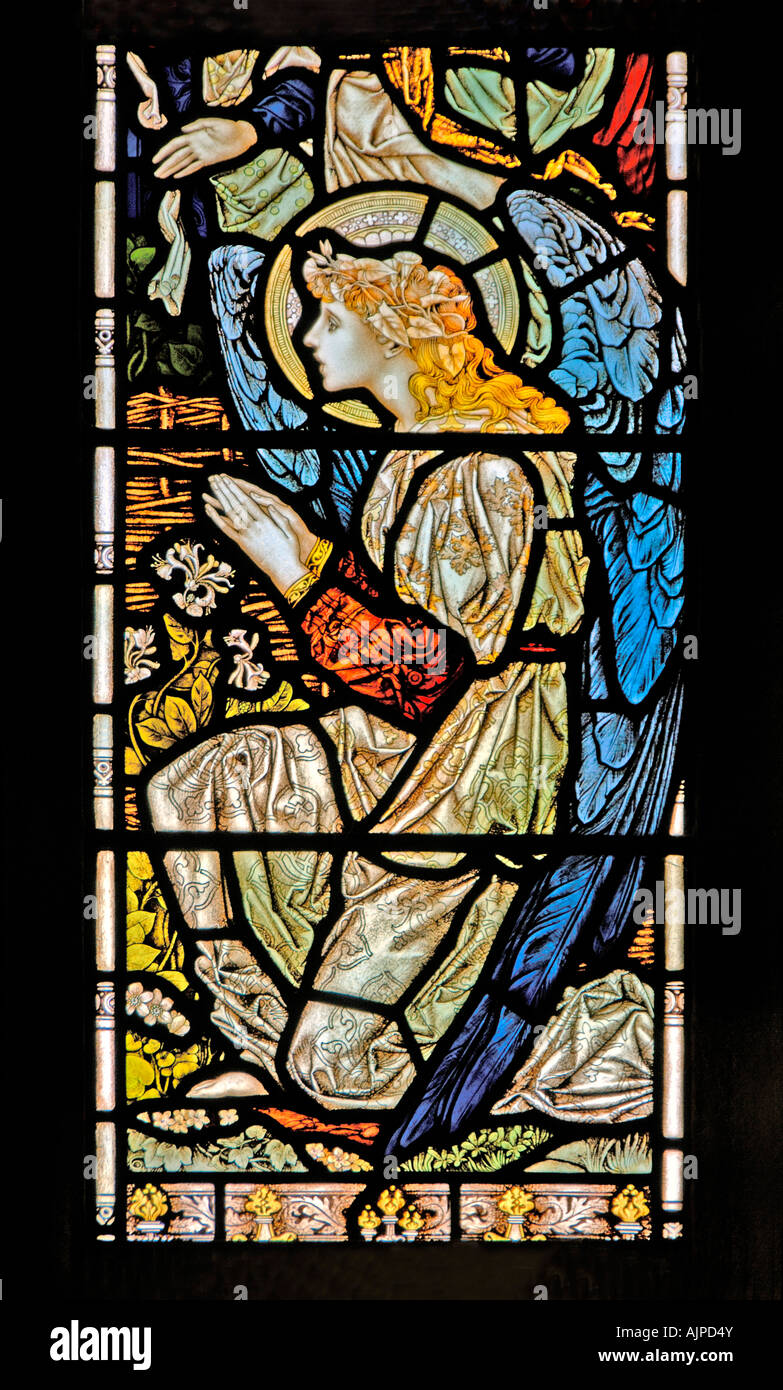 Detail of East window. Church of Saint Bartholomew, Barbon, Cumbria ...