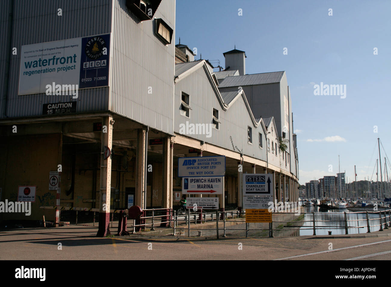 ipswich suffolk coastal town waterfront marina dock building ...