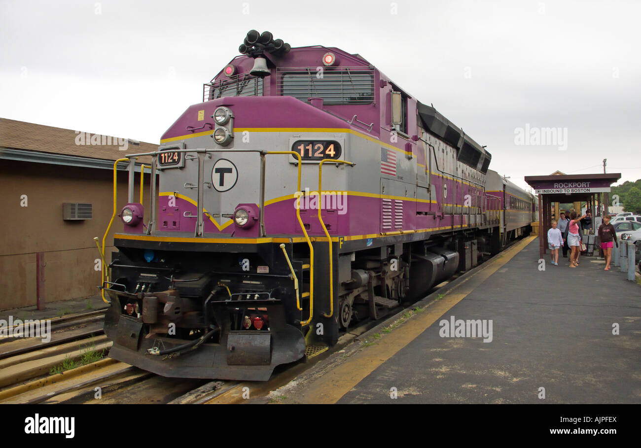 GP40MC locomotive at Rockport Station Massachusetts New England North ...
