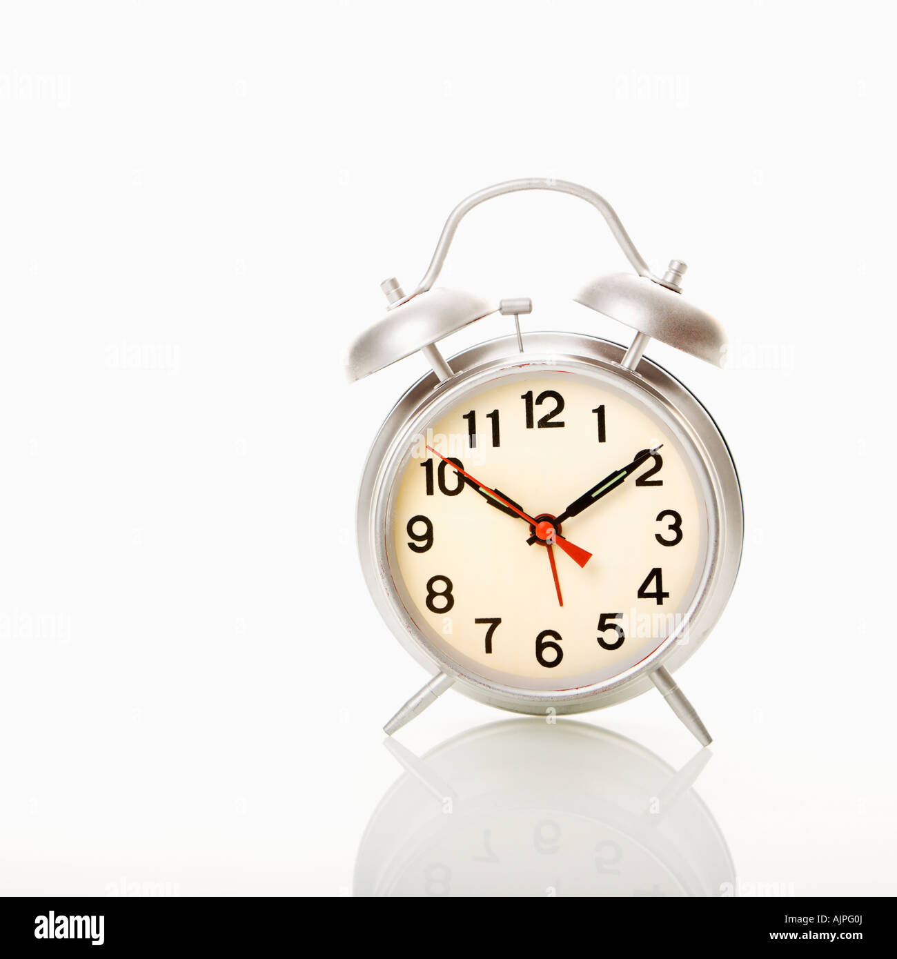 Retro style alarm clock Stock Photo - Alamy