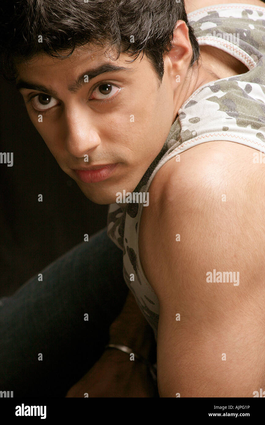 Portrait of a male model Stock Photo - Alamy