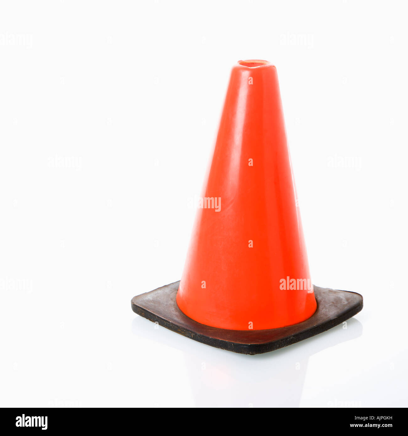Orange traffic cone Stock Photo - Alamy