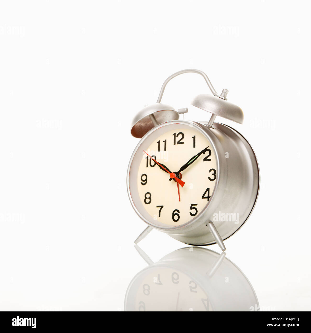 Retro style alarm clock Stock Photo - Alamy