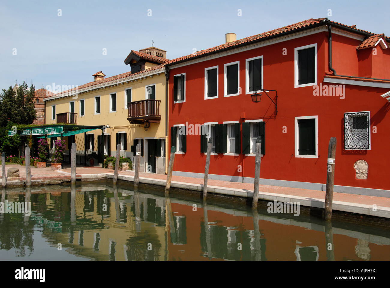 Restaurant Torcello Venice Italy Stock Photo - Alamy