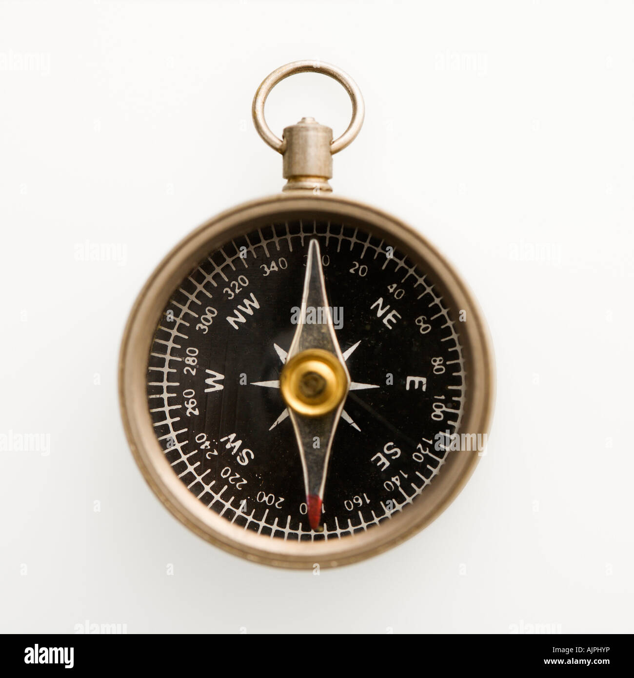 Compass pointing north Stock Photo - Alamy