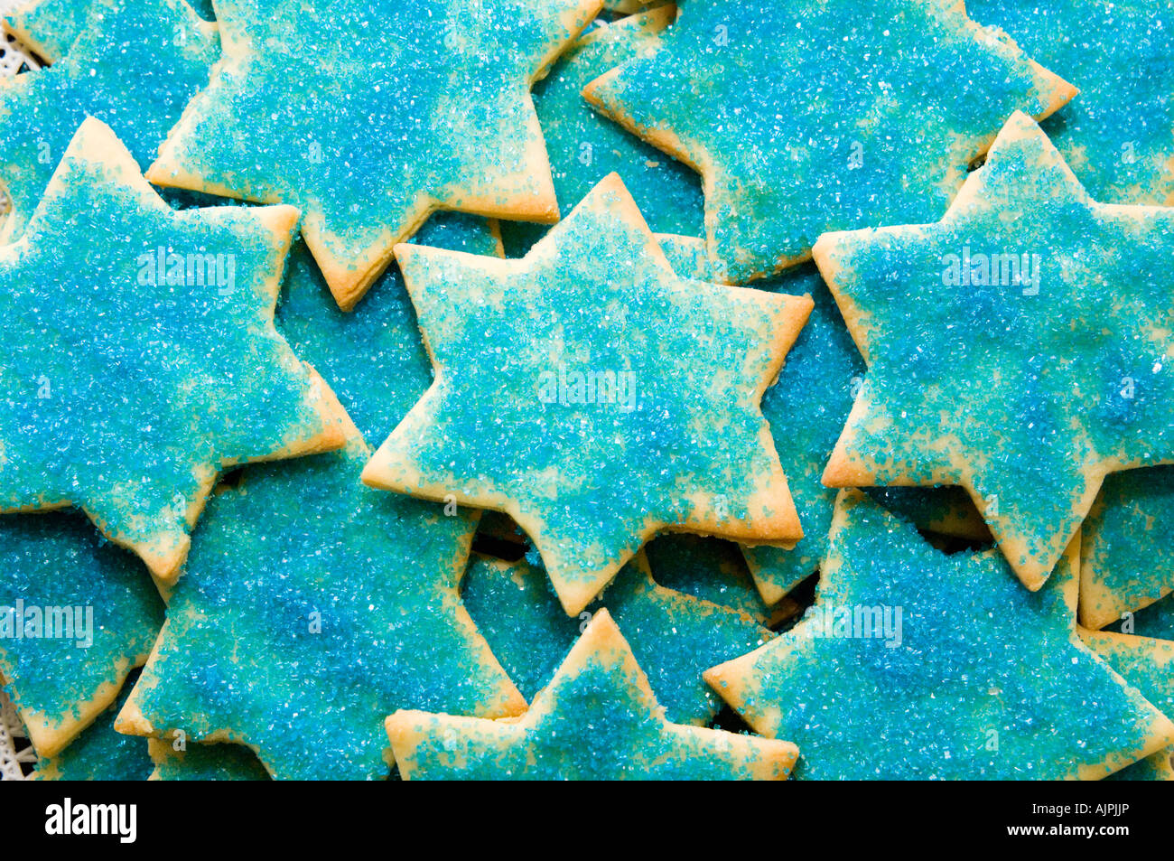 Blue Star Sugar Cookies Stock Photo - Alamy